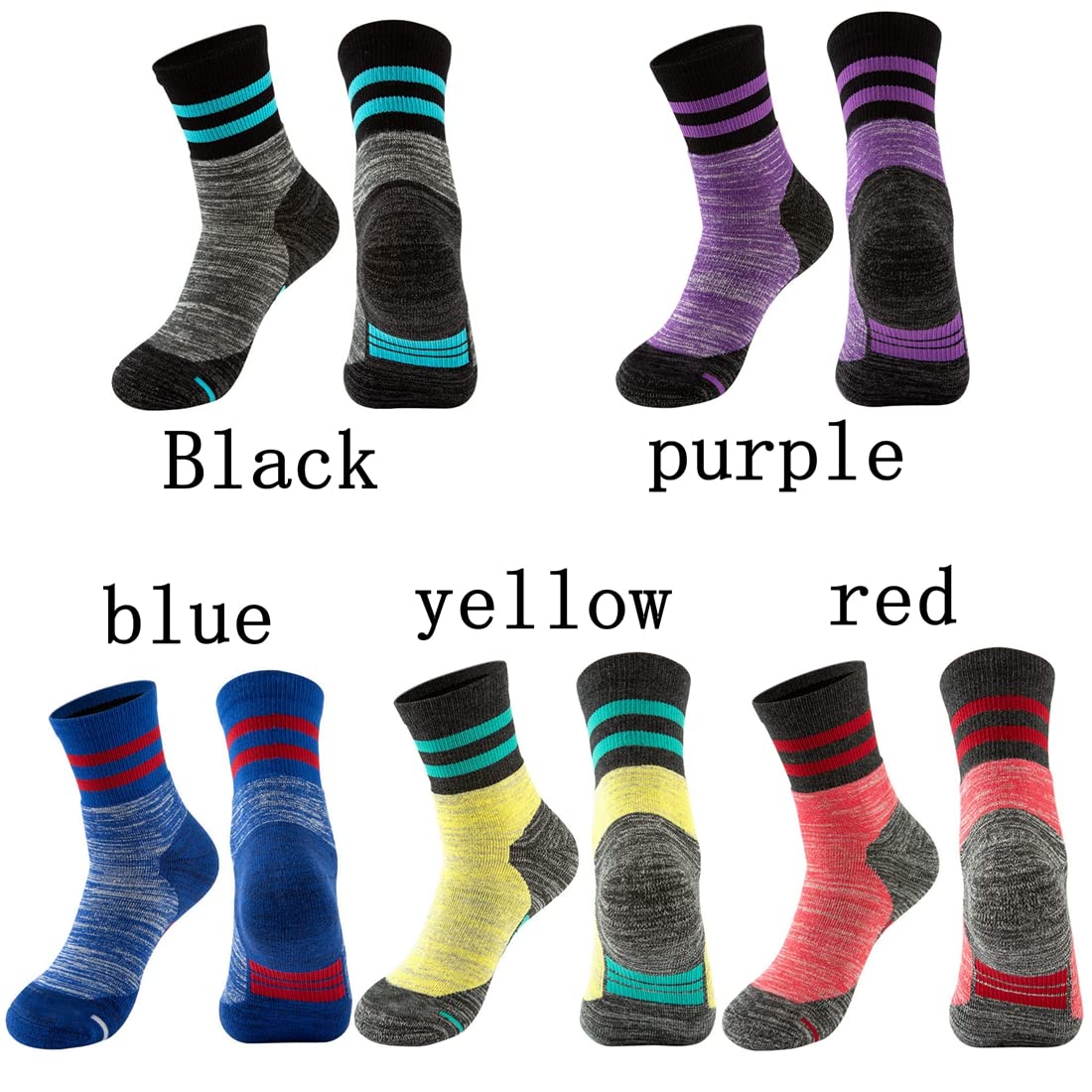 GAOIYO Women's Hiking Socks Outdoor Sports Breathable Cotton Socks