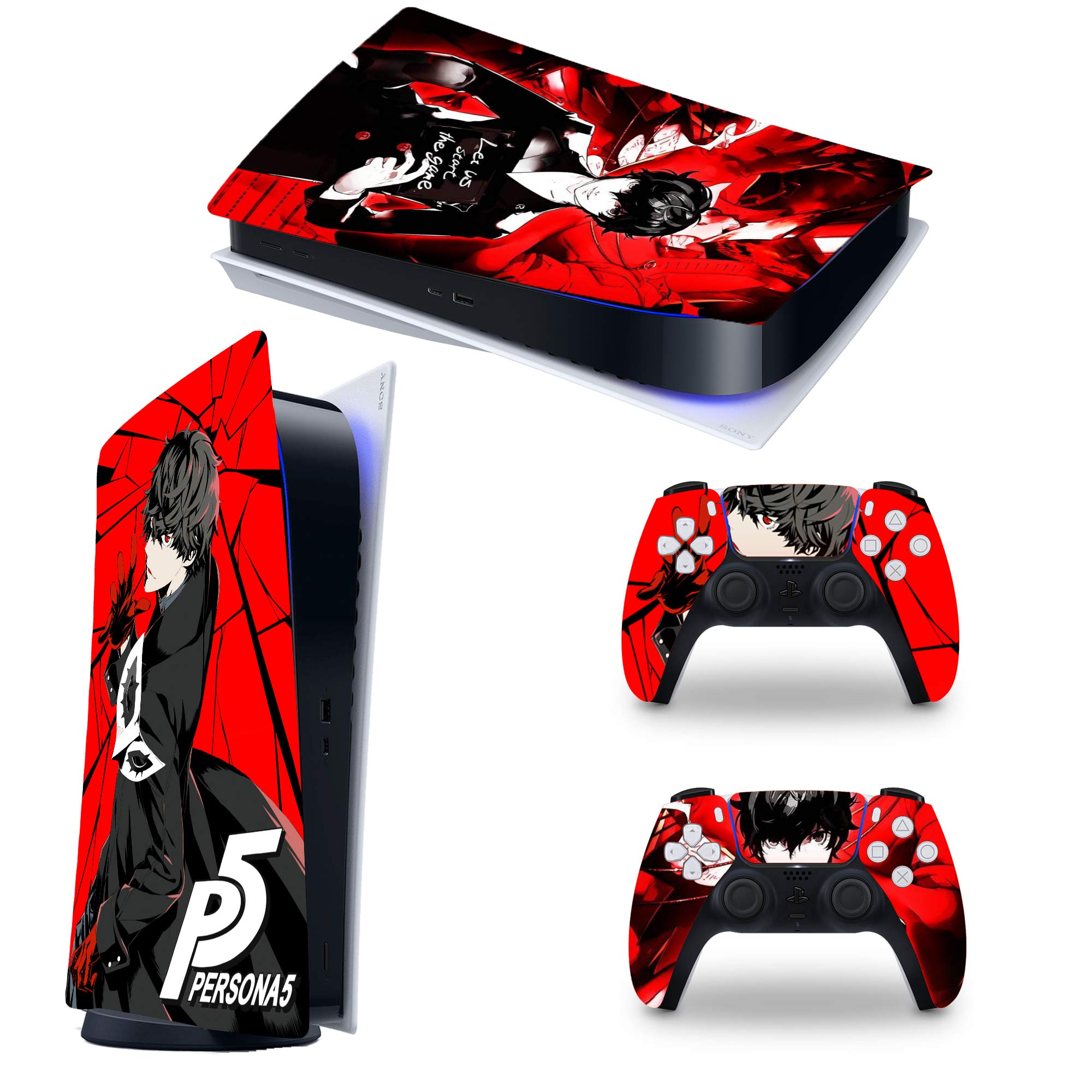 Guild School - PS5 Digital Edition Skin Console and 2 Controller, Vinyl Decal Sticker Full Cover Protective