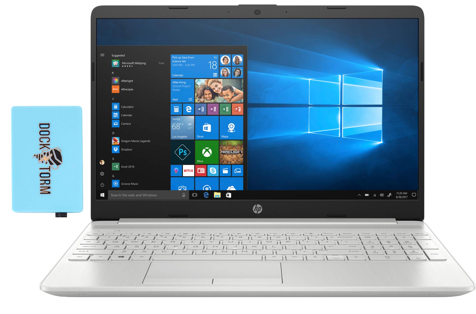 HP 15.6" FHD IPS Flagship Laptop (Intel i5 4-Core, 32GB RAM, 2TB PCIe SSD, Intel Iris Xe, Backlit Display (1920x1080), WiFi 5, Bluetooth, Webcam, Win 10 Pro) with Hub