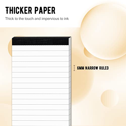 MuiAng Notepad 3βx5β Memo Note Pads, Small Pocket Size College Ruled Writing Pad with 30 Sheets, Lined Paper to Do List Notepad Daily Planning & Work, Taking Notes & Reminder (10 Pack)