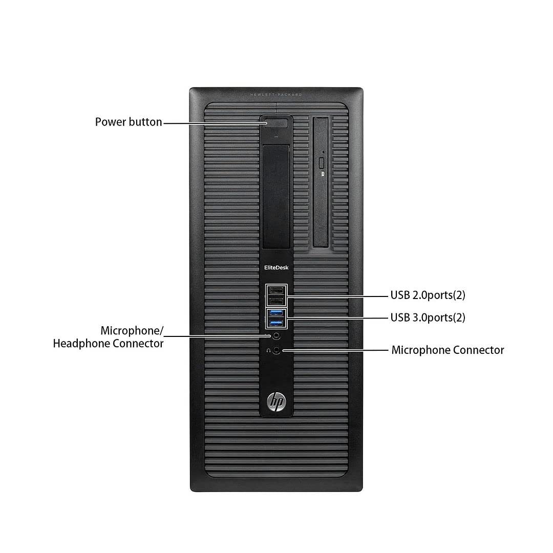 HP EliteDesk 800 G1 Micro Tower i7,32GB Ram,1TB SSD + 3TB HDD,Built in WiFi,Business PC,BT,HDMI,VGA,USB,DP,SP,DVDRW,Win10 Pro,New TJJ Wired Keyboard Mouse + TJJ Mouse Pad (Renewed)