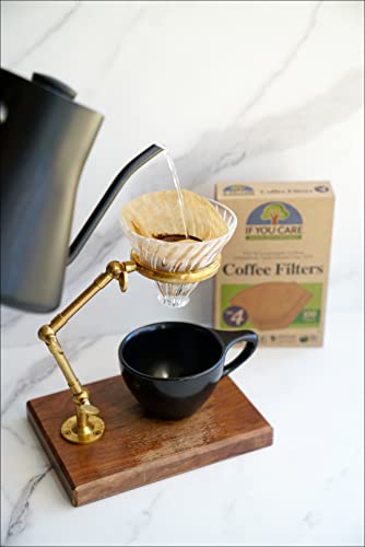If You Care # 4 Cone Shaped Unbleached All Natural Compostable Coffee Filters, 100 Count (Pack of 1), Chlorine Free