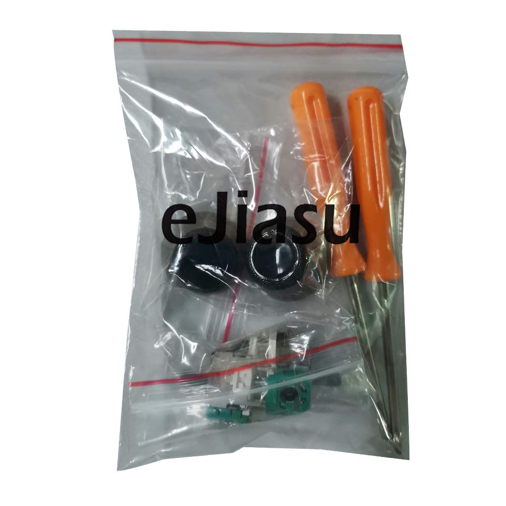 eJiasu Xbox Controller Joystick Replacement 2 Piece 3D Joystick Rocker & Thumbsticks Grip Parts with T6/T8/T10 Screwdrivers Tool for Xbox One Controller
