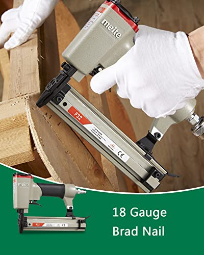 meite F19 18 Gauge 3/4-Inch Galvanized Brad Nail Ideal for Upholstery, Trims, Molding, Woodworking 5,000 PCS/Box (1 Box)