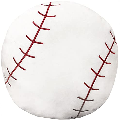 iscream Color Me! Baseball/Softball Shaped 10" x 10" Coloring Pillow with 6 Fabric Markers