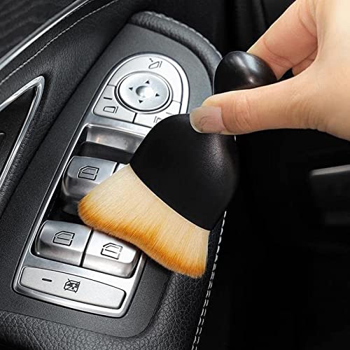 KUHPLOVE Zabernim Car Brush, Dashboard Cleaner for car Interior Car Interior Cleaning Tool, Soft Bristles Detailing Brush Computer Keyboard Dusting Tool (4Pieces of Zabernim Car Brush)