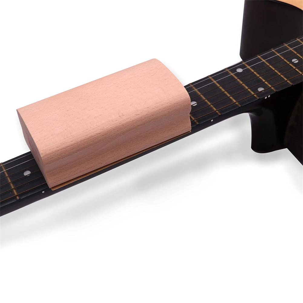 Guitar Radius Sanding Block, Wooden Polished Sanding Block For Guitar Bass Fret Leveling Fingerboard Guitar Luthier Tools 10 Polishing block + Sandpaper