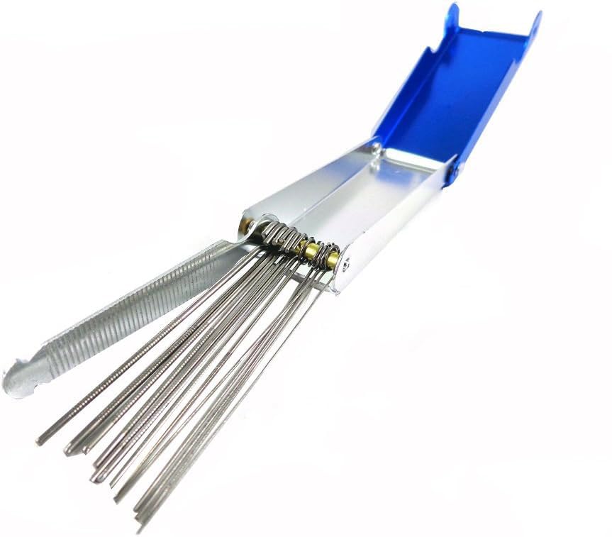 Metal Shell 13 in 1 Welding Torch Nozzle Tip Cleaner for Welder Soldering Carburetor Jet Cleaner Cleaning 14 Wire Set Torch Tip ATV Moped Welder Carb Tools