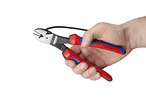 KNIPEX - KPX7402200 Tools - High Leverage Diagonal Cutters, Multi-Component (7402200) 8 inches