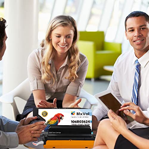 MxVol Compatible Toner Cartridge Replacement for Xerox 106R03624 WorkCentre 3335 3345 Phaser 3330 Printer, Extra High Capacity 15,000 Pages (1-Pack, Black)