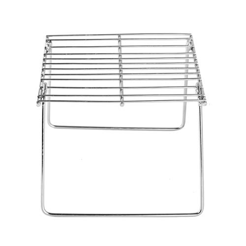 Happyyami Grill Cooling Rack BBQ Wire mesh BBQ Burning Stove Charcoal Grill Rack Baking Cooling Racks Grill Grid BBQ Grill Racks Table top Grill Mini BBQ Tools Travel Ultra Light Steel Wire