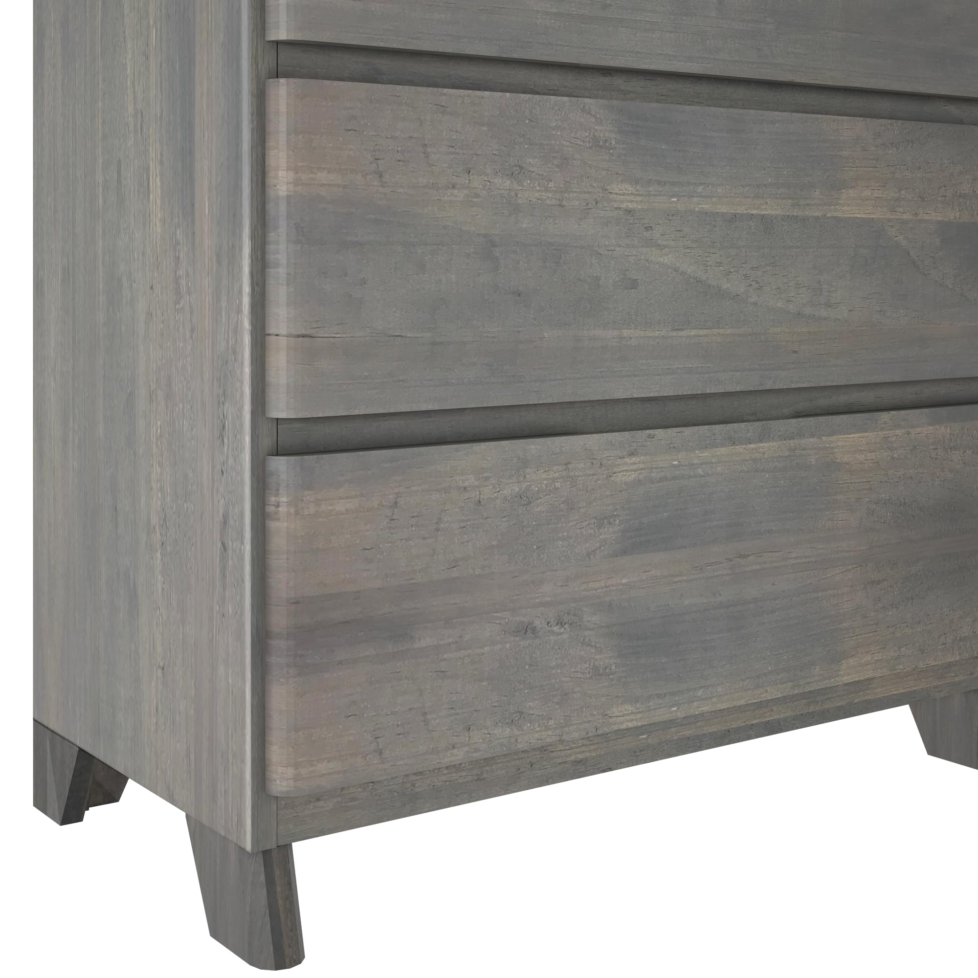 Max & Lily Modern Farmhouse, 5 Drawer Dresser, Driftwood