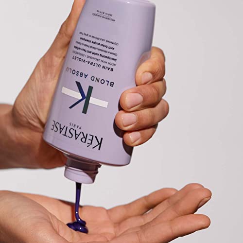 Kerastase | Blond Absolu Ultra-Violet Purple Shampoo & Conditioner | For Lightened, Highlighted and Grey Hair | Neutralizes Brassy and Yellow Undertones | Hydrates and Protects | With Hyaluronic Acid