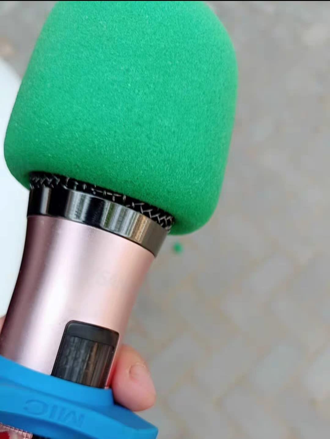 Fielect 5Pcs Microphone Covers Foam Mic Cover Handheld Microphone Windscreen Shield Protection Mic Foam Filter Green for KTV Broadcasting