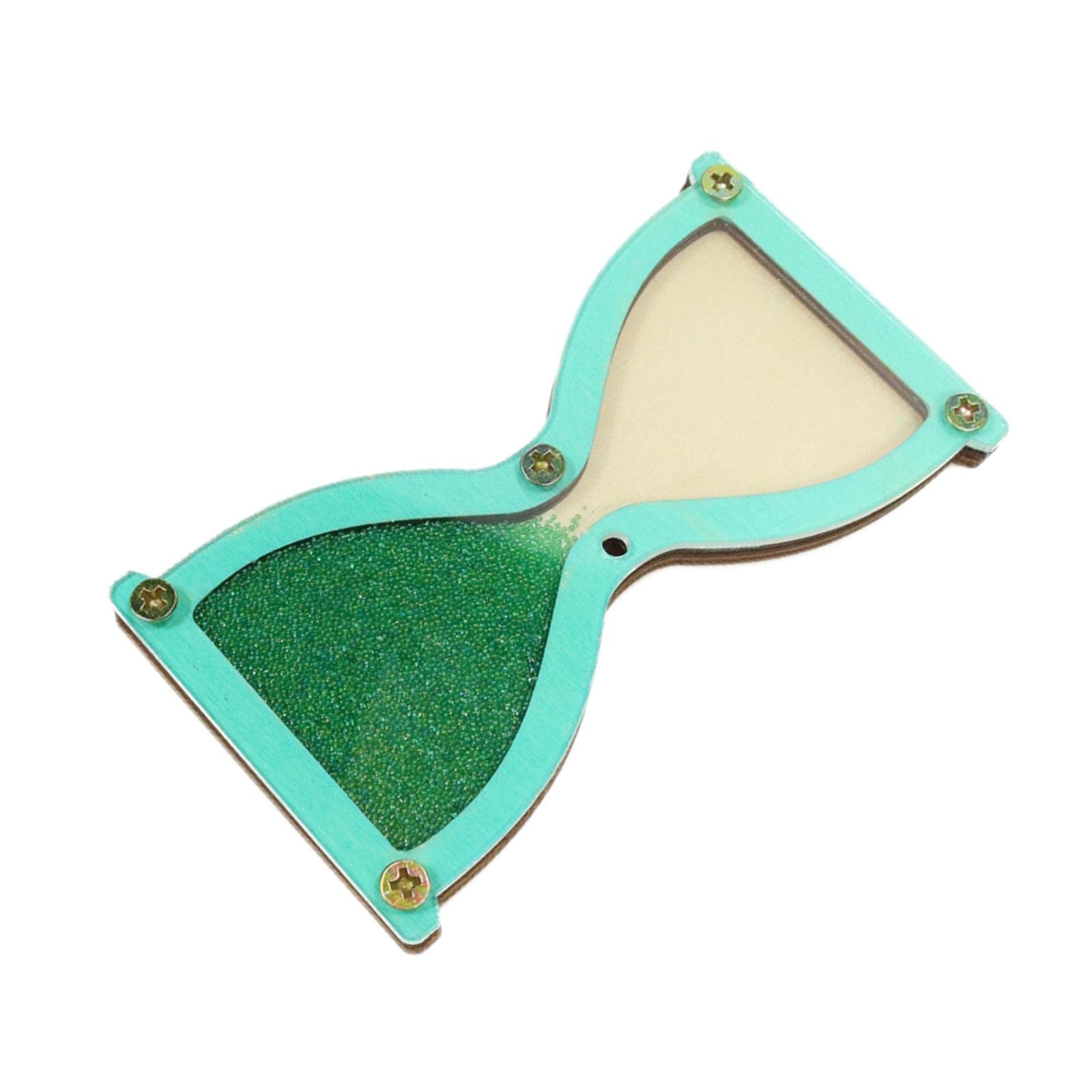 Gazechimp Wooden Busy Board Hourglass Toy Puzzle Fine Motor Skills Sensory, Blue Green