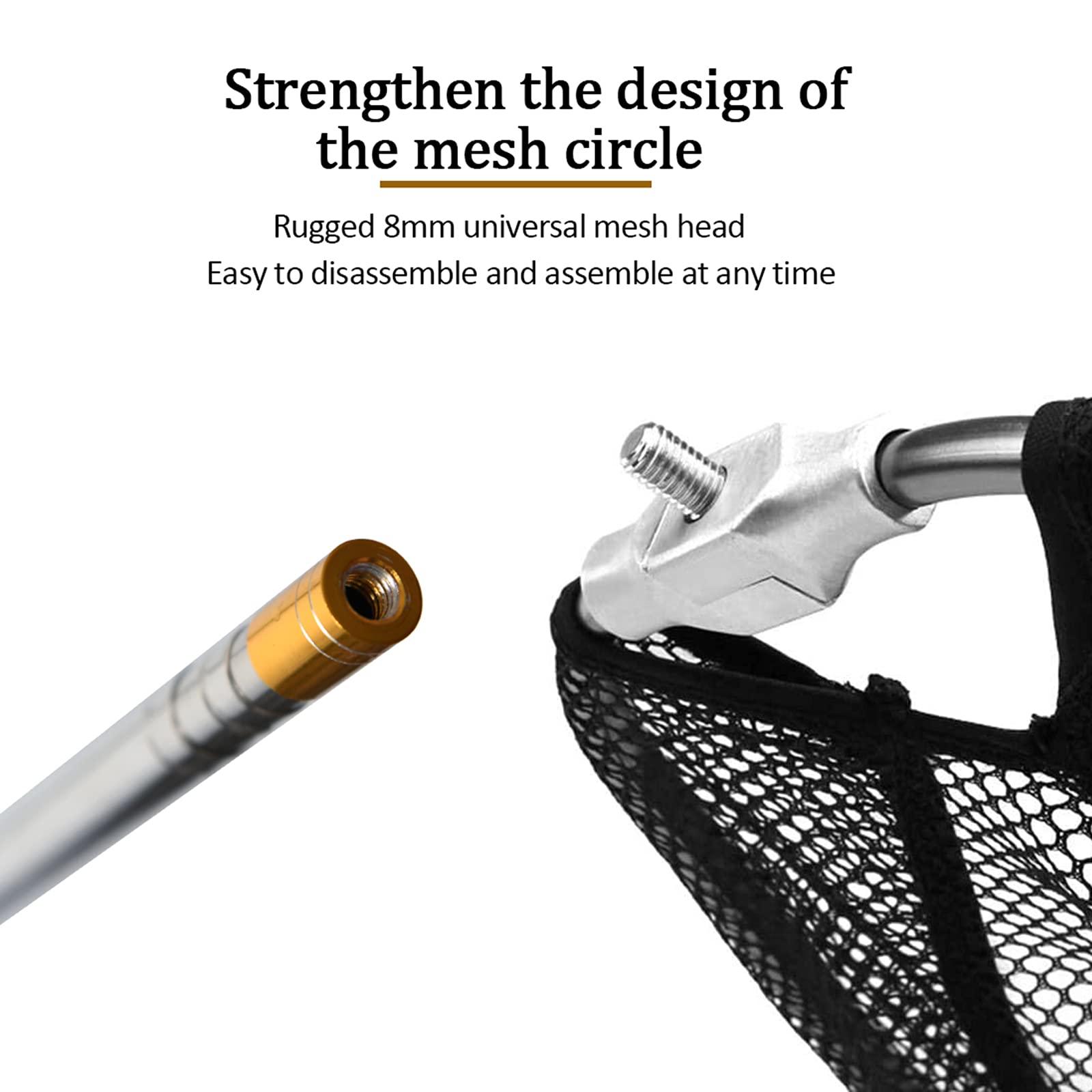 Fishing Landing Net with Aluminum Telescoping Pole Long Handle,Rubber Coated Nylon Mesh,for Steelhead,Salmon,Fly,Kayak,Catfish,Bass,Trout,Crab,Pond,for Easy Catch & Release,Extend to 75 Inches