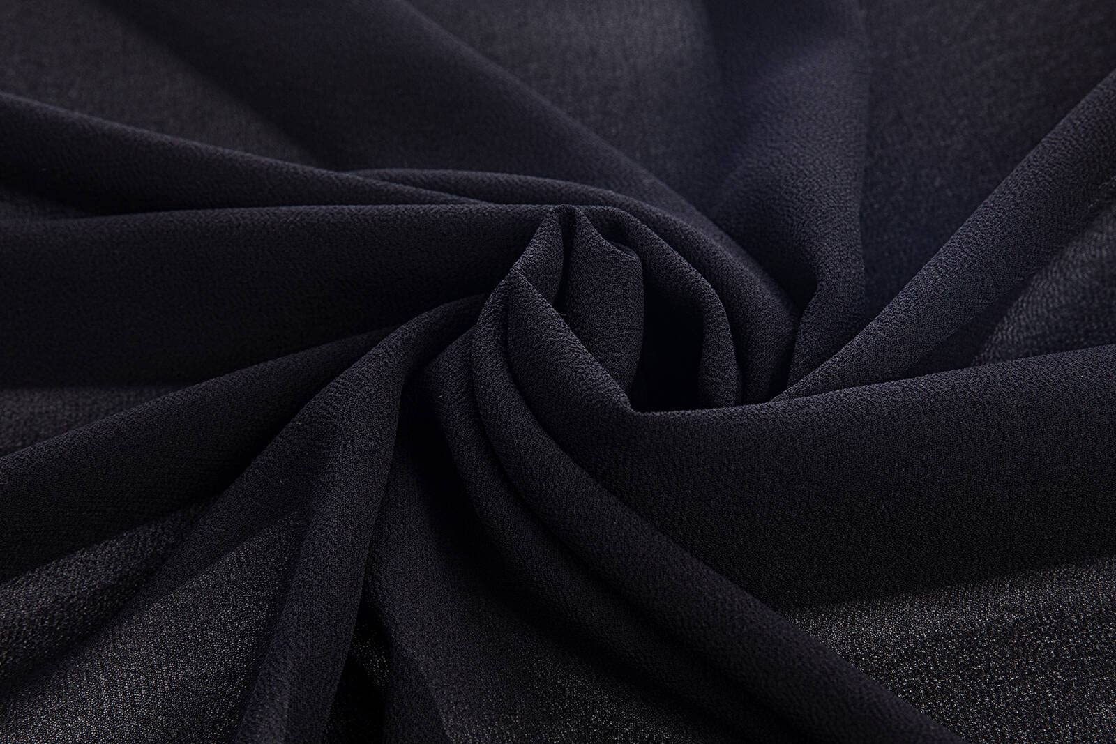 Finercore Womens Large Chiffon Shawl Wraps Scarf for Evening Dresses Bridal Bridesmaid Shawl for Wedding (Black)