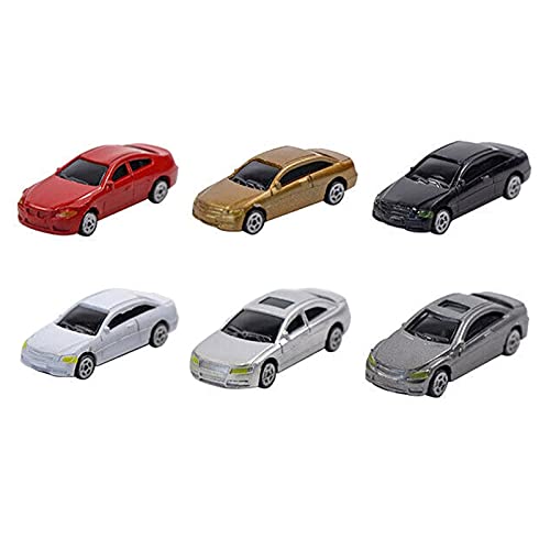 KVSERT 50Pcs 1:87 HO Scale Car Painted Car Models HO//N Scale Railway Modeling Making Mat