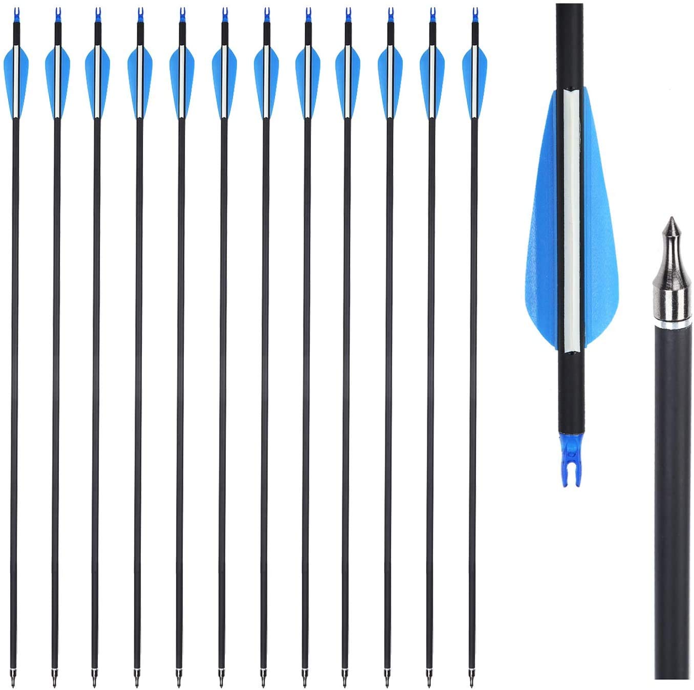 HANSPY Archery Takedown Recurve Bow and Arrow Set 40lbs Right Hand- Ready to Shoot with Quiver Target Faces Arm Guard Finger Saver String Nocks Arrow Puller,Beginner Longbow Kit for Outdoor Hunting