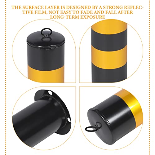 Security Post Barrier Parking Barrier Safety Bollard Post Traffic Road Safety Barrier Traffic Safety Delineator Street Stanchions for Parking Lot Road Marker