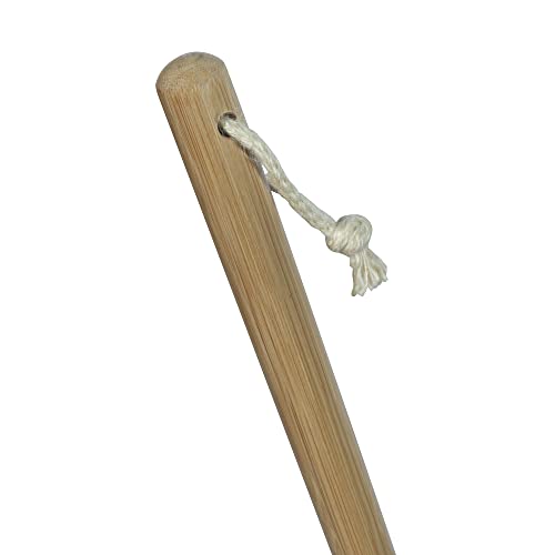 Harper Live.Love.Clean. Smooth Surface Bamboo Household Broom for Indoor Sweeping of Pet Hair, Dirt, Dust on Hardwood Floors, Tile, and Laminate