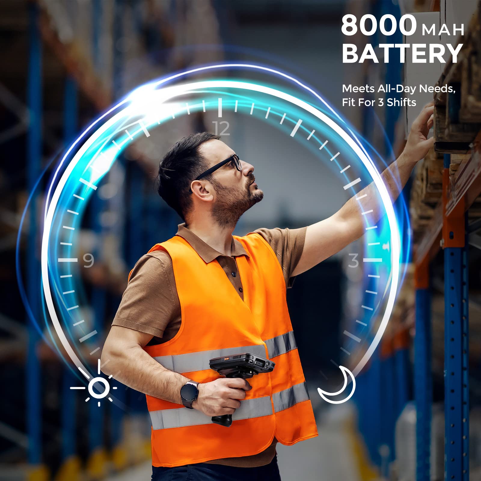 MUNBYN 2023 New Android Scanner and Rugged Android 10.0 for Industrial Use Tablet