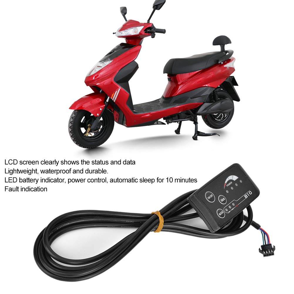 E Bike LED Display Controller LCD Display Panel Electric Bicycle 810 Ebike Scooter Brushless Motor Speed Controller Kit with 5 Wire Cable Control Panel