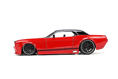 Jada Toys Big Time Muscle 1:24 1965 Ford Mustang Die-Cast Car (Red/Black)