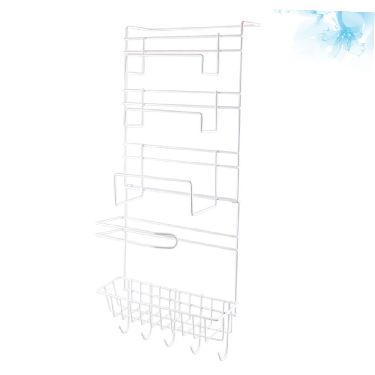 MAGICLULU Refrigerator Side Wall Shelf Multi-layer Storage Holder Copper Storage Rack Refrigerator Storage Rack Refrigerator Hanging Rack Foldable Storage Rack