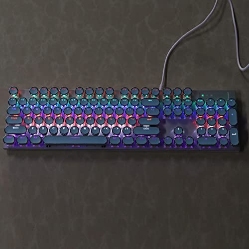 LBEC Mechanical Gaming Keyboard, Ergonomic RGB Backlit Blue Switch Mechanical Keyboard for PC (Blue Switch)