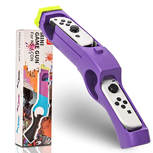 HEATFUN Switch Gun Controller, Switch Game Gun for Kids, Switch Hand Grip Compatible with Hunting Simulator 2 Nintendo Switch and other Shooting Games (Purple)