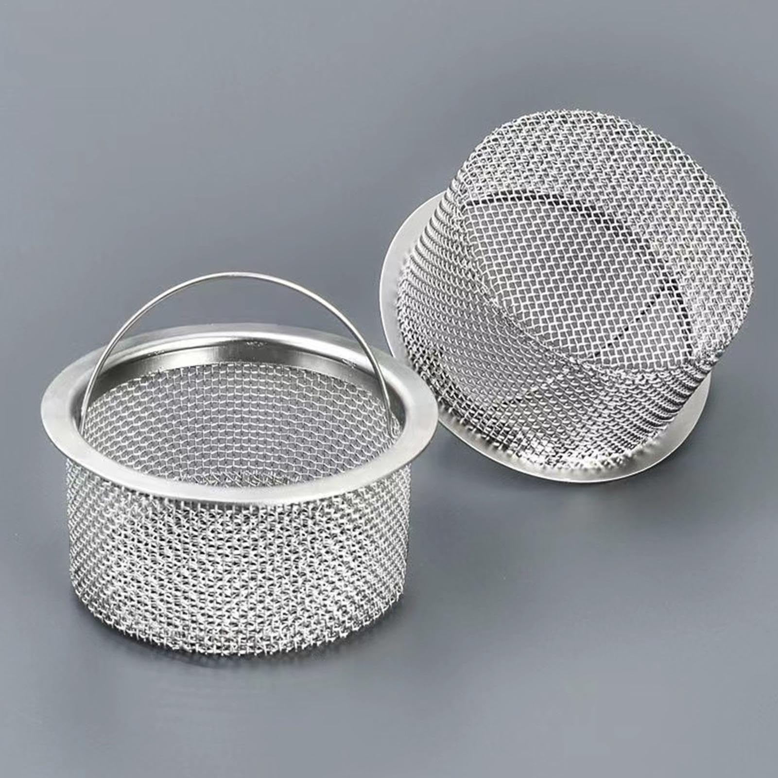 Kitchen Sink Strainer - Sink Strainer Plug | Stainless Steel Drain Filter, Anti-Clog Sink Strainer, Kitchen Sink Drain Protectors, Bathtub Drain Filter Hair Catcher for Bathroom, Kitchen Sinks