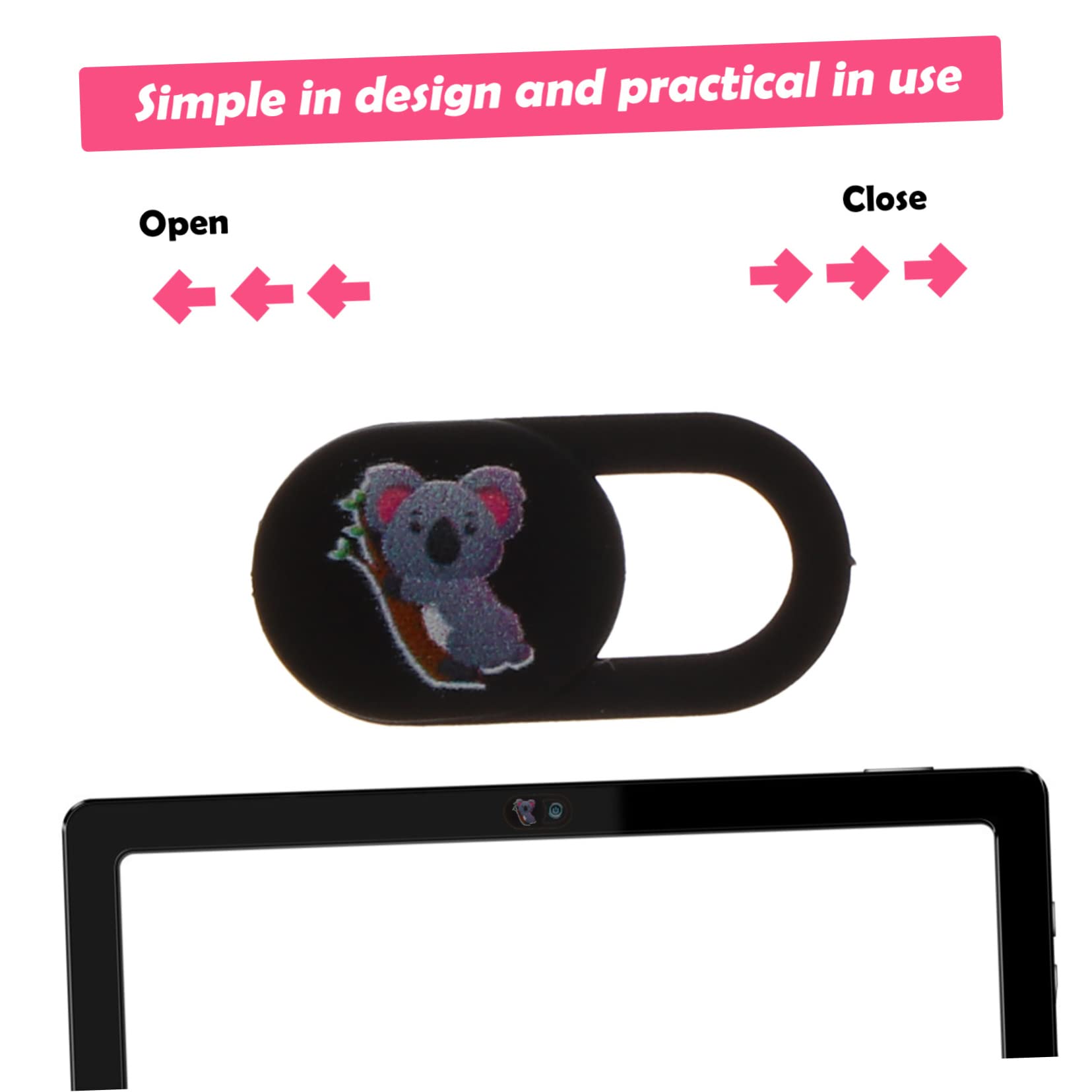 Mobestech 9 Pcs Camera Privacy Cover Environmental Protection Material Plastic Cell Phone Tablet