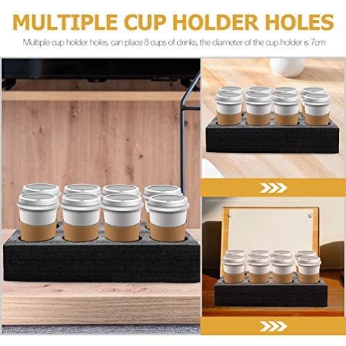 GANAZONO 3Pcs Cup Holder car Stands Foam take Out Drink Carrier Beverage Takeout Tray Foam Drink Carrier Holder Trays Shelf Bracket Tea Outdoor drinkware Cup Tray Pearl Cotton Floor Drinks