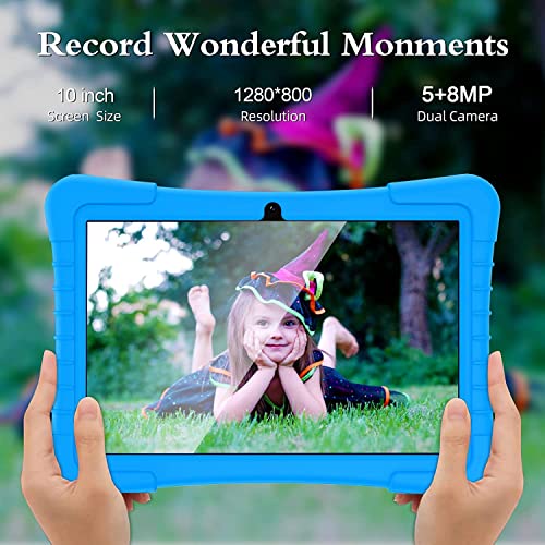 Kids Tablet, 10 inch Tablet for Kids 64GB ROM+512GB Expand Android Tablets, Tablet APP Preinstalled & Parent Control Kids Education with WiFi, 8000mAh batery, Dual Camera, Netflix, YouTube