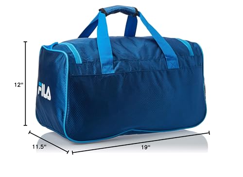 Fila Drone Sm Travel Gym Sport Duffel Bag, Navy/Blue, One Size
