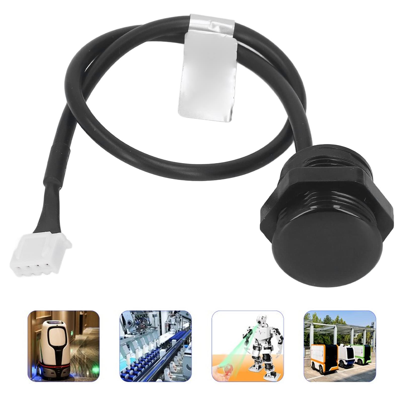 Infrared Ranging Sensor, Multifunctional Smart Proximity Sensing DC5‑24V 10‑4000mm Adjustment IR Obstacle Avoidance Sensor for Automation Control