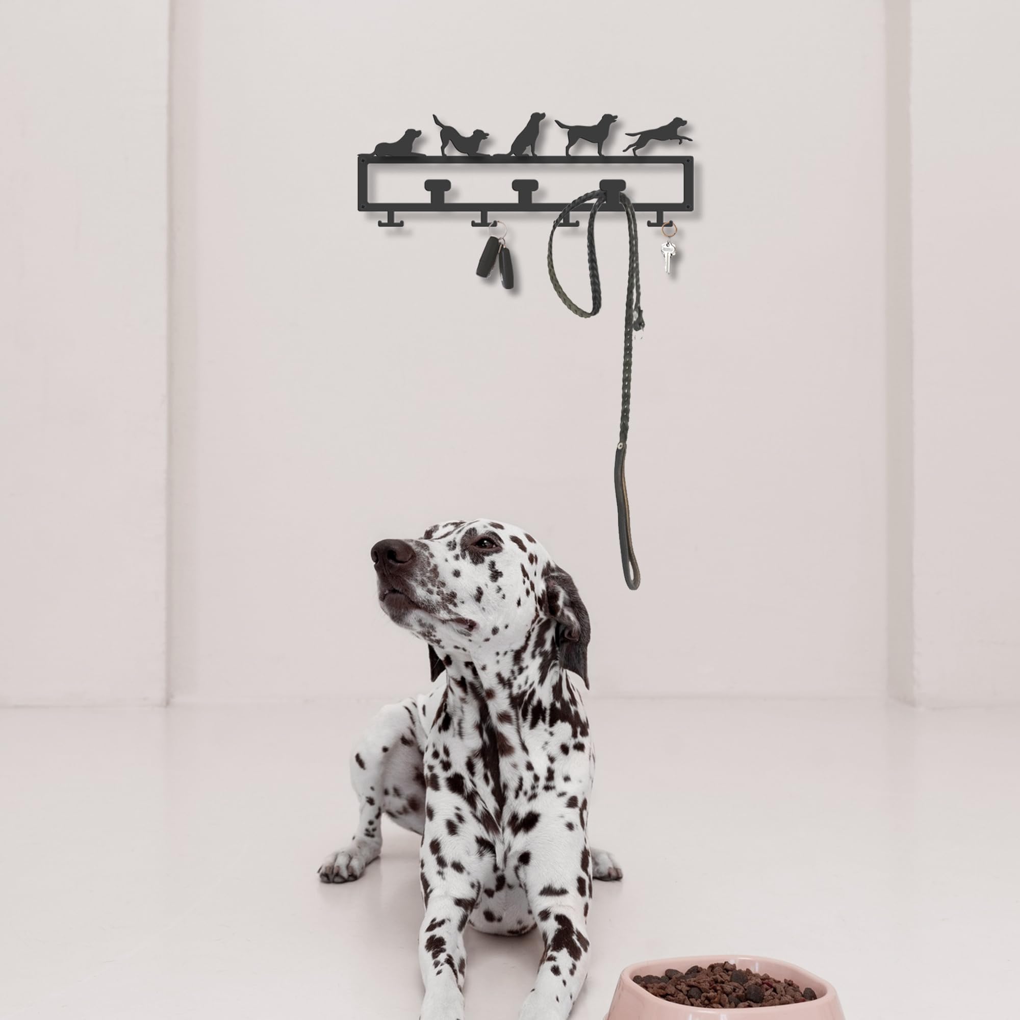 Labrador Retriever Leash Hook, Key Holder Wall Mounted, Dog Accessories Storage, Hat Organizer, Baseball Cap Hanger Rack, Gift for Black Golden Lab Man Mom, Home House Room Kitchen Decor Art sign
