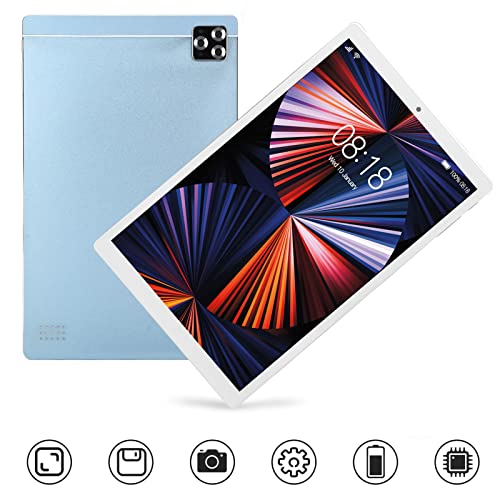 LBEC Tablet PC, 100240V 2.4G 5G WiFi Blue 4GB 64GB 10.1 Inch Reading Tablet for 11.0 (US Plug)
