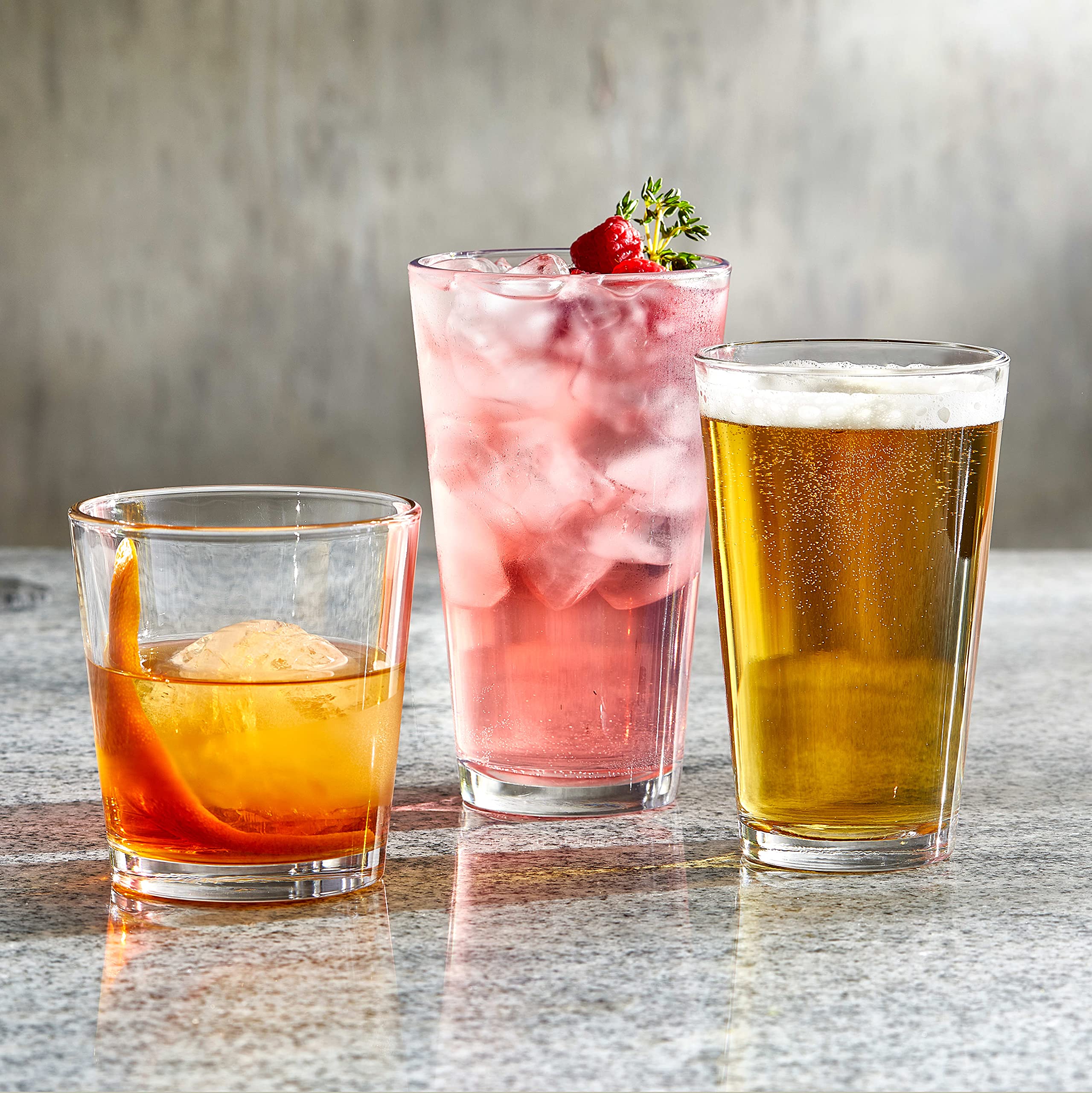 Libbey Bar Essentials Hi-Ball Glasses, 12-ounce, Set of 6