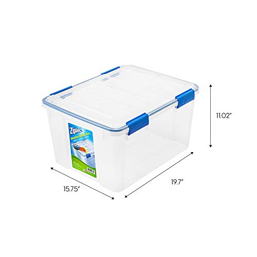 IRIS USA WSB-S/SD Combo WeatherShield 26.5 and 44 Quart Storage Box, Clear