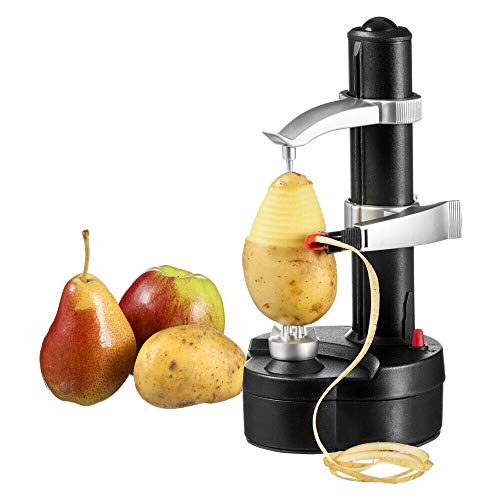 Electric Kitchen Automatic Peel Tool Potato Fruit Peeler Slicer Peeling Machine Tool Vegetable Fruit Fast Peeling Machine Black