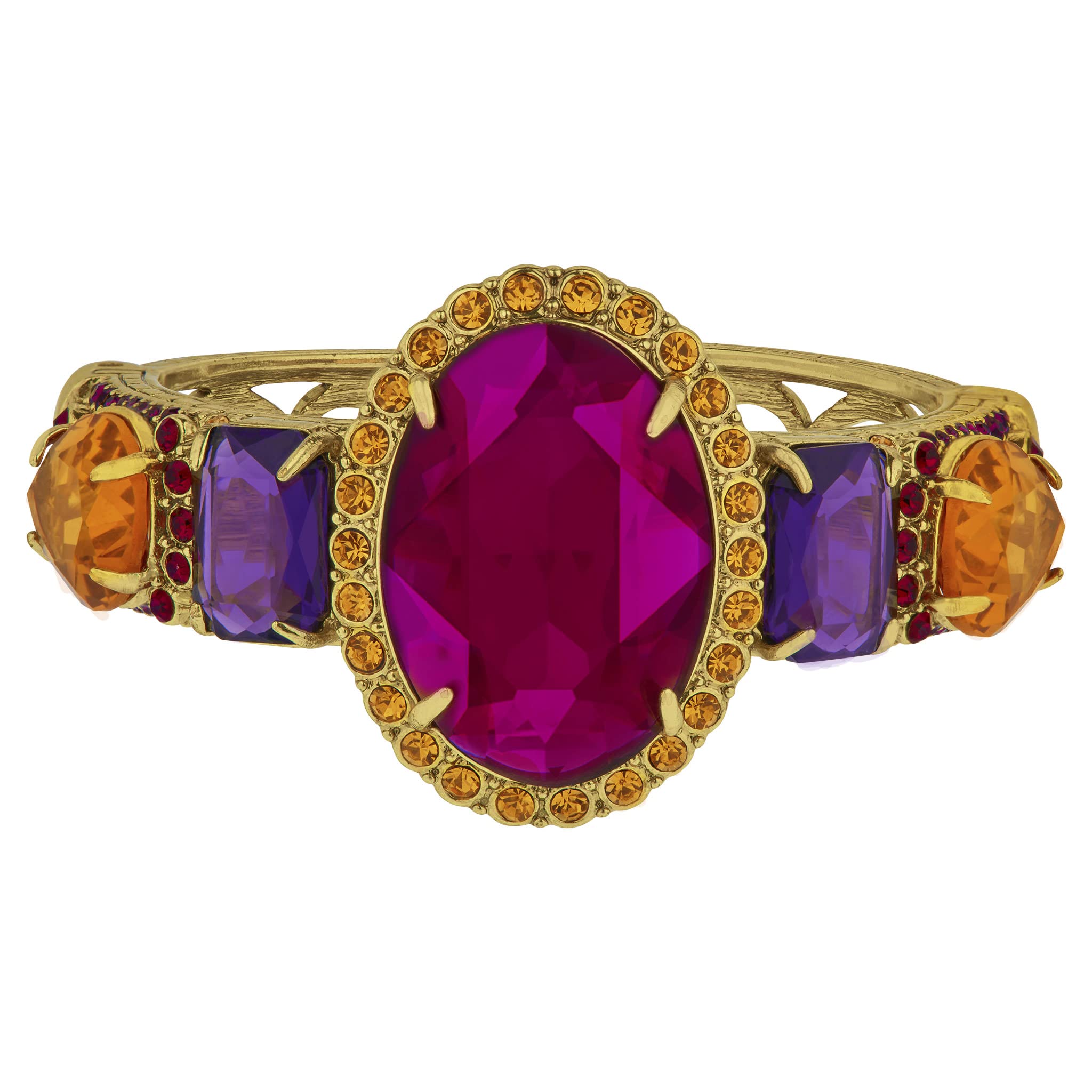 Heidi Daus® "Alta Moda Crystal Deco Bracelet (Rosewood, Large)