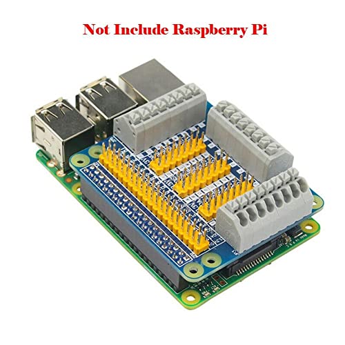 MOOKEENONE 1 Set Multifunctional DIY Board, 40-Pin GPIO Multifunctional Extension Board DIY Kit for Raspberry Pi 3B/3B+/4B