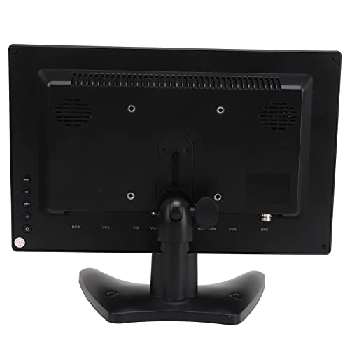 LCD Display Monitor, 11.6 Inch PC Monitor, Easy to Hang HD Multimedia Interface Remote Control VGA AV BNC (US Plug)