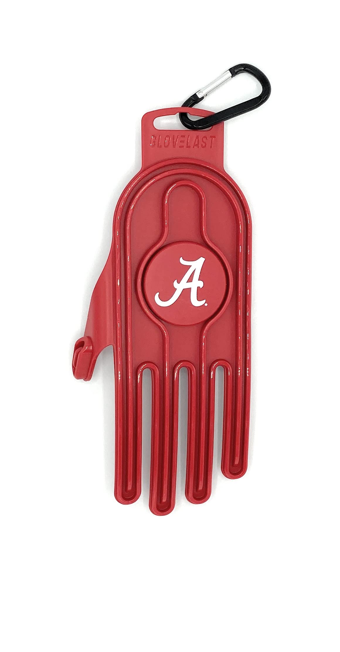 Glovelast Collegiate Branded Glove Shaper - Extend Your glove's Performance - No More Stiff crinkly Gloves (Alabama Crimson Tide, Used for Left Glove, Crimson)