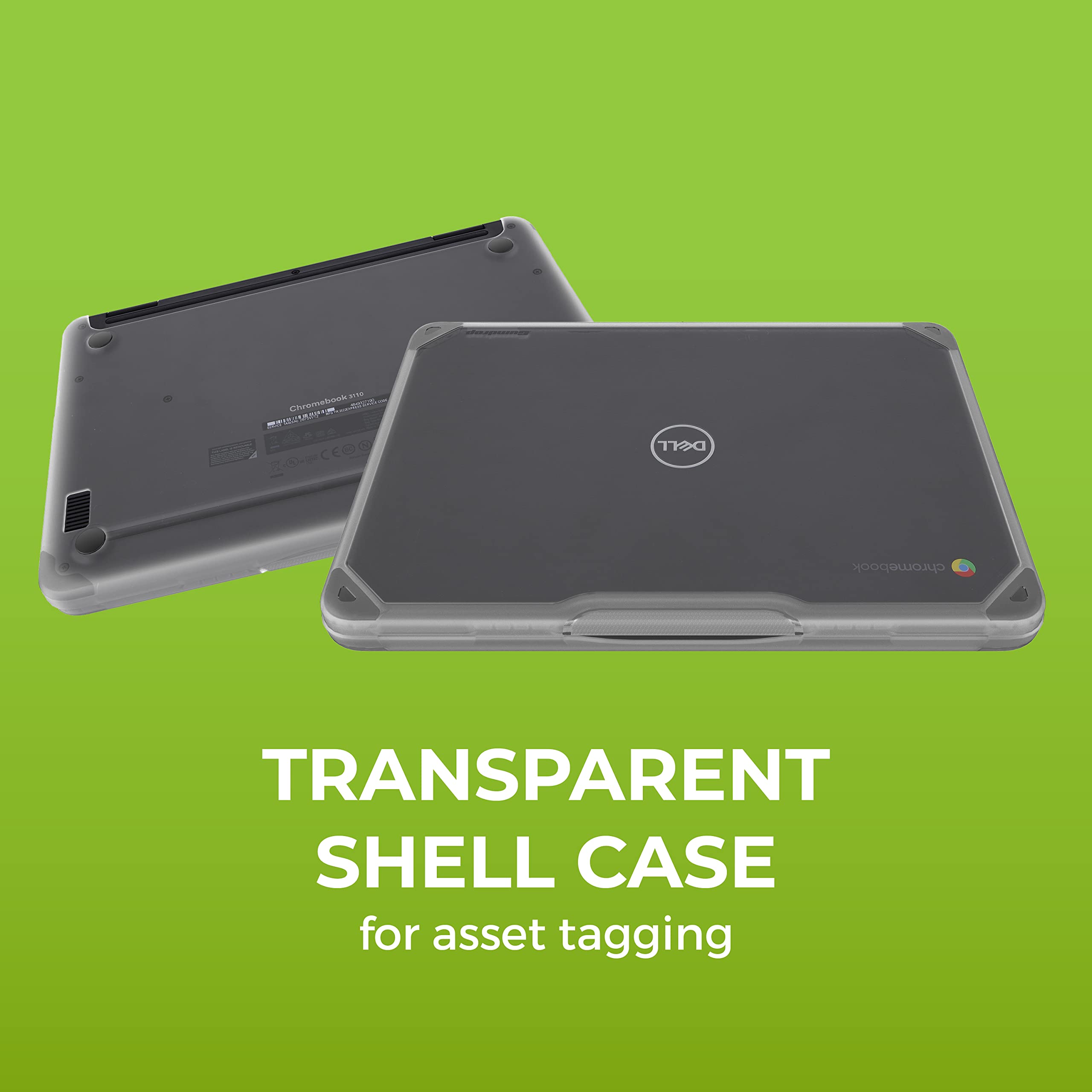 Gumdrop BumpTech Laptop Case Fits Dell Chromebook 3110/3100 (Clamshell) for K-12 Students, Teachers and Classrooms β Scratch and Bump Protection. Protective Hard-Shell Cover β Gray
