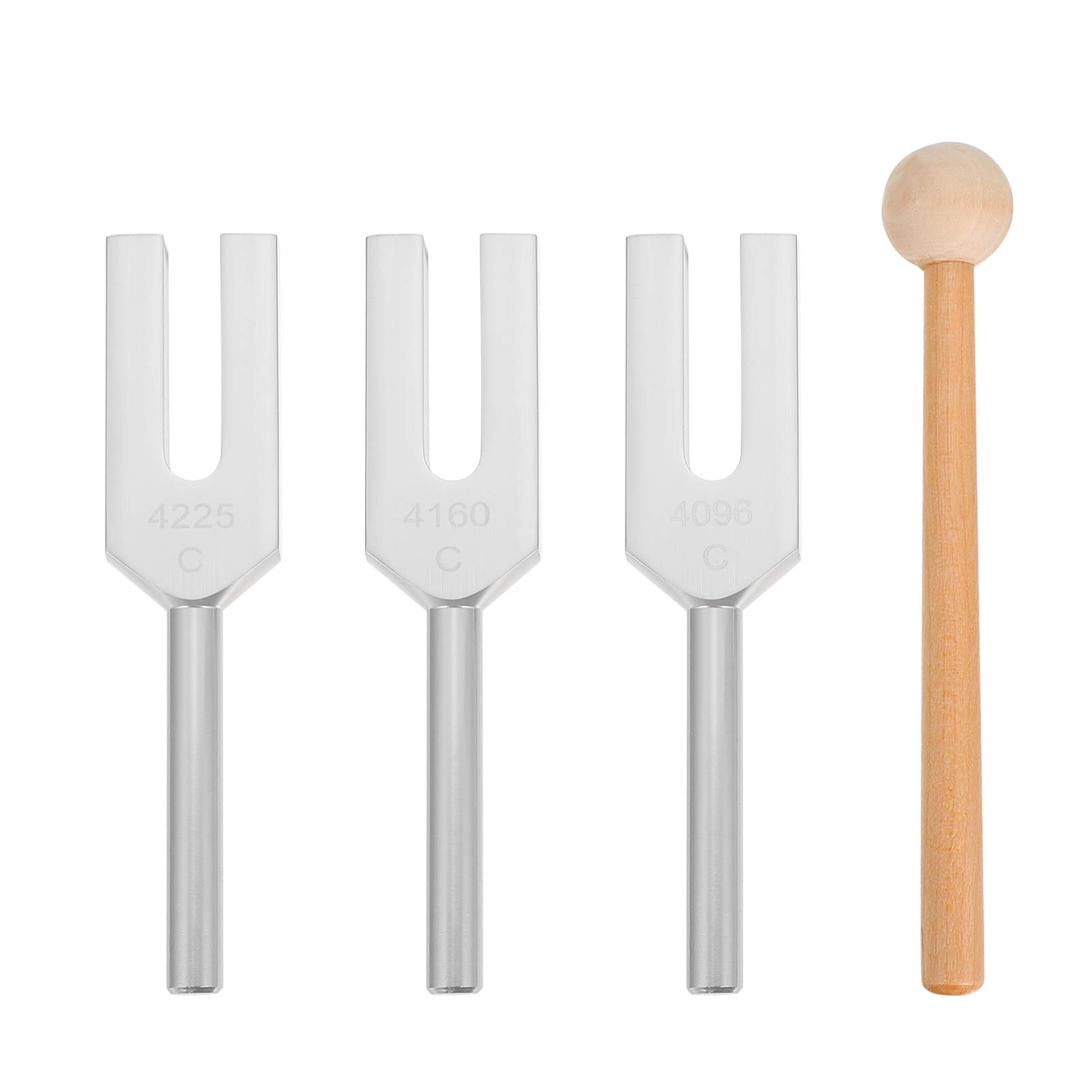 generic 1 Set Tuning Forks Healing Set Aluminum Alloy Tuning Fork with Hammer Musical Instrument for Healing Meditation Yoga SPA