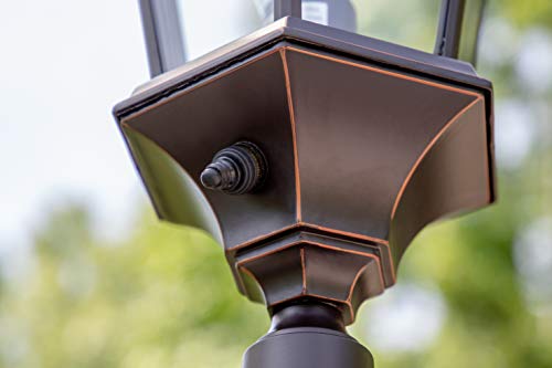 Kenroy Home 93432ORB Villa Waterproof Outdoor Lamp Post Light, Oil-Rubbed Bronze Finish