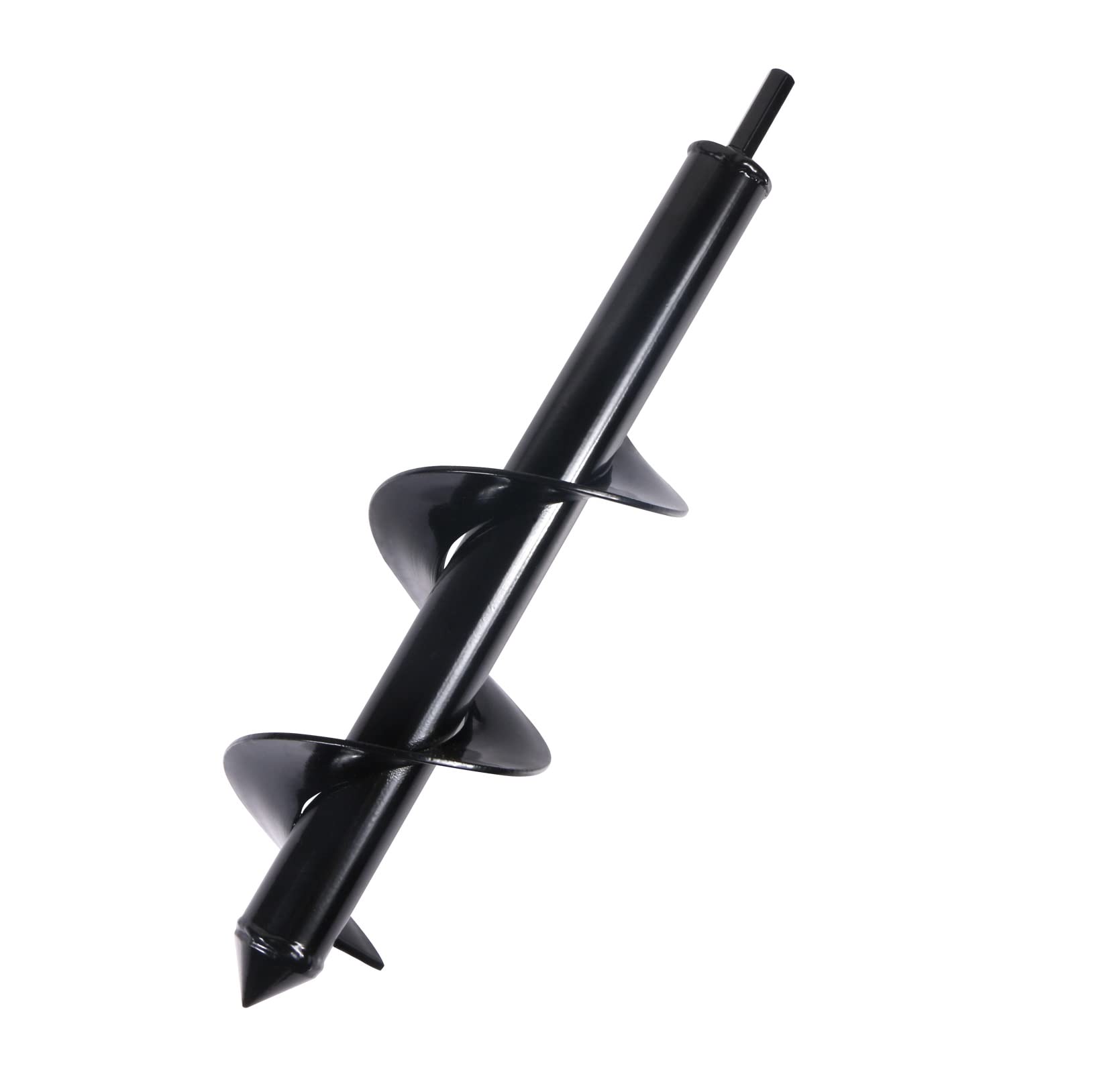 Harapu Auger Drill Bit, Non-Slip -3" x 12" Garden Plant Flower Bulb HEX Shaft Auger Earth Auger Bit, Post or Umbrella Hole Digger for 3/8" Hex Drive Drill Black